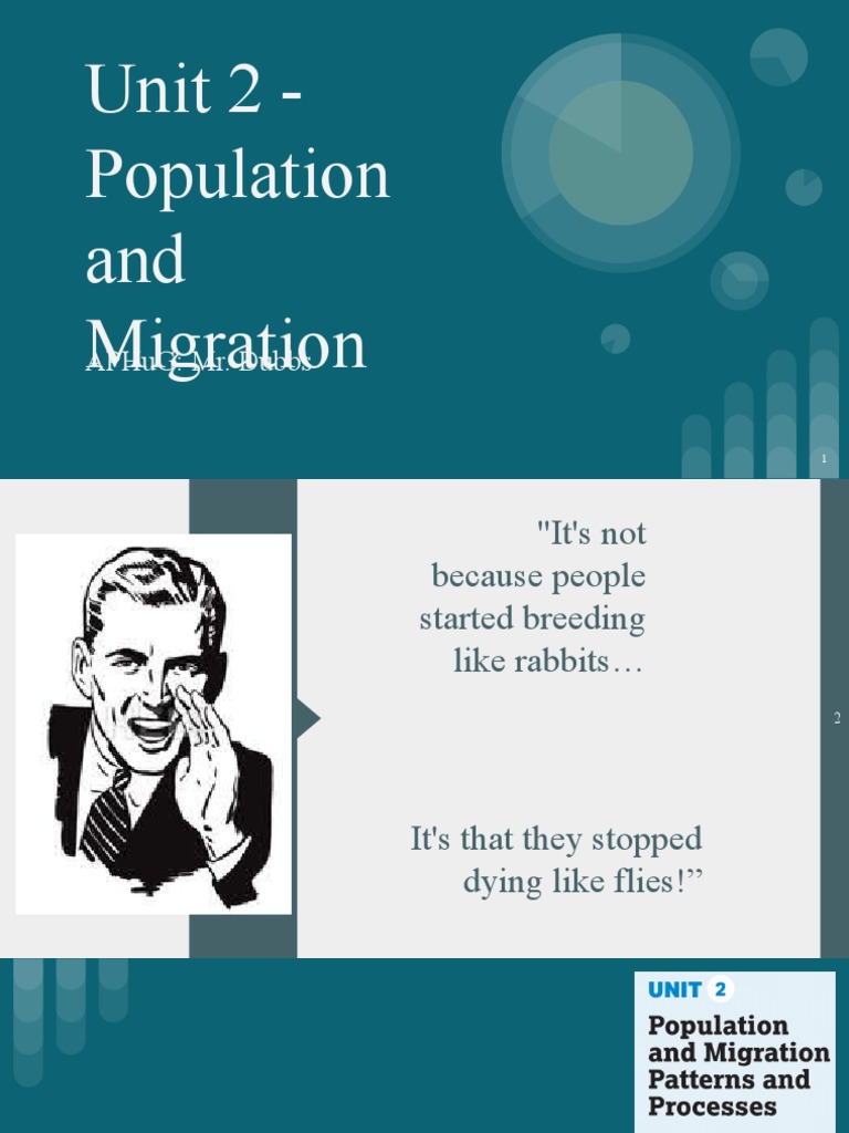 APHuG Unit 2 - Population and Migration | PDF | Human Migration | Total ...