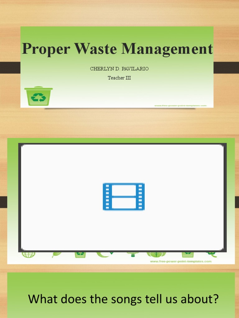 Proper Waste Management for Students | PDF | Waste Management | Waste