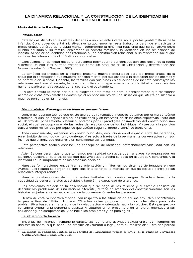 Apunte04 02 PDF | PDF | Incesto | Familia