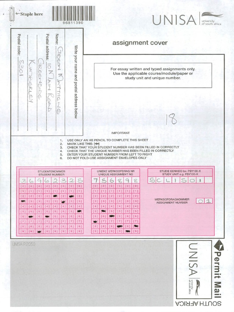 ViewMarkedAssignment4 (1) SCL1501 | PDF