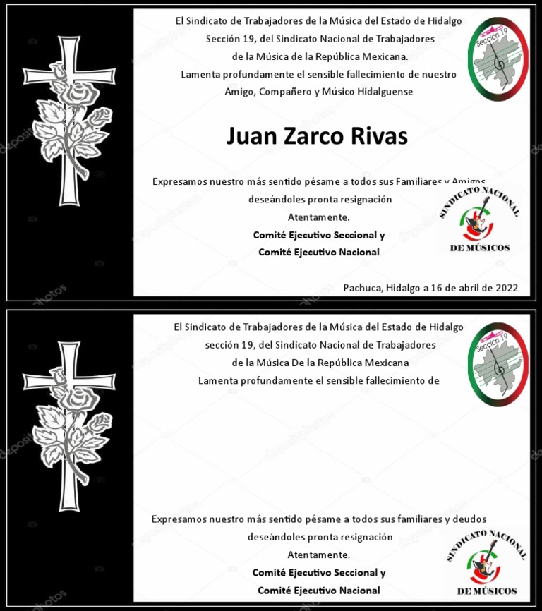 Esquela STMEH | PDF