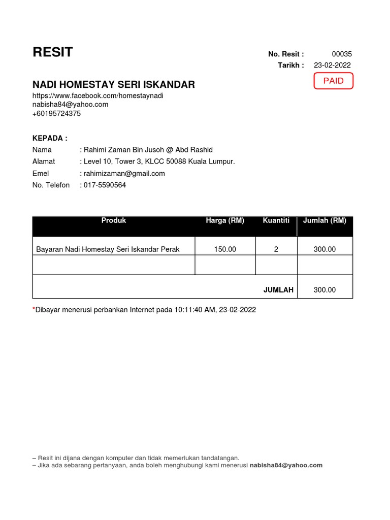 Resit Homestay 2 PDF | PDF