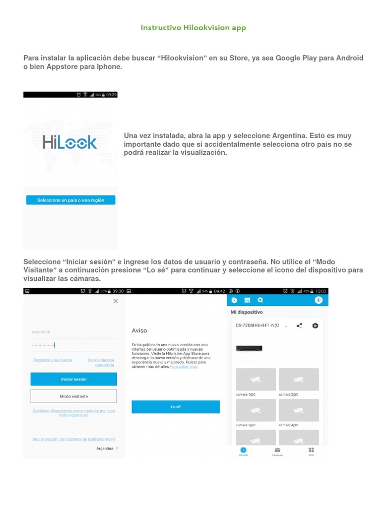 Instructivo Hilookvision PDF | PDF