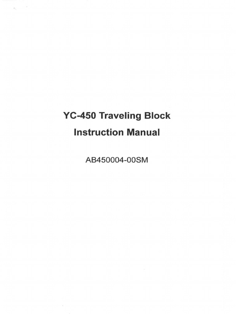Aparejo BOMCO YC-450 (RIG 020) | PDF