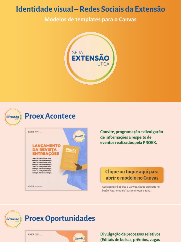 Links Dos Modelos Do Canvas | PDF