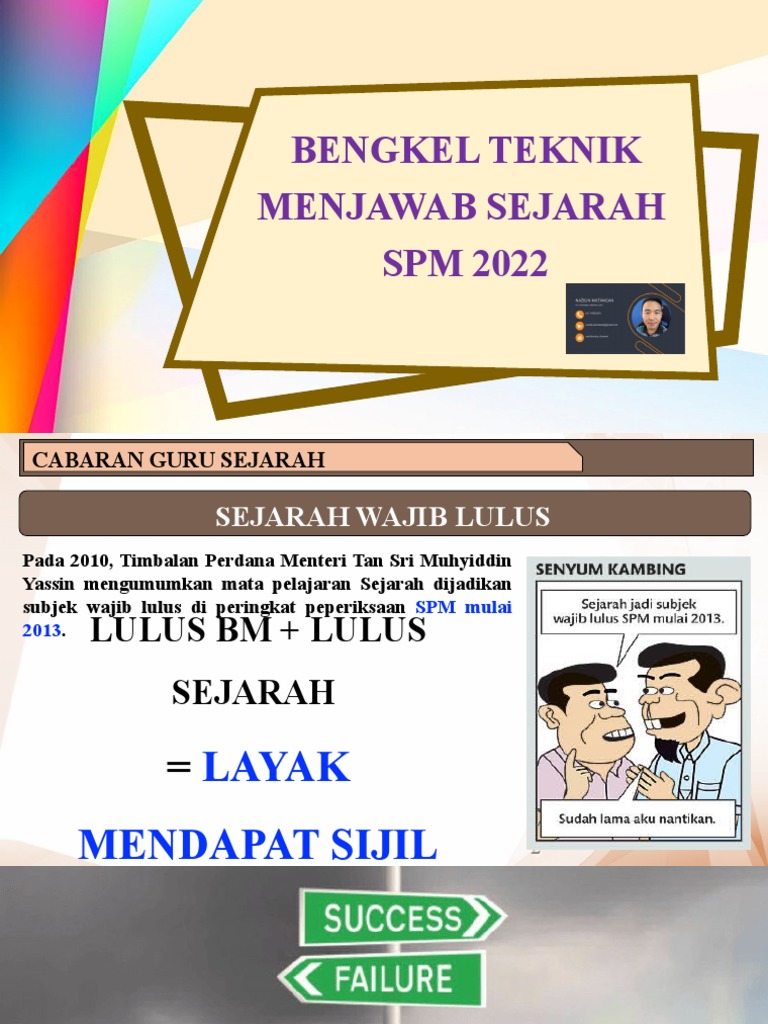 Program Mengorak Langkah Cemerlang Sejarah 2022 | PDF