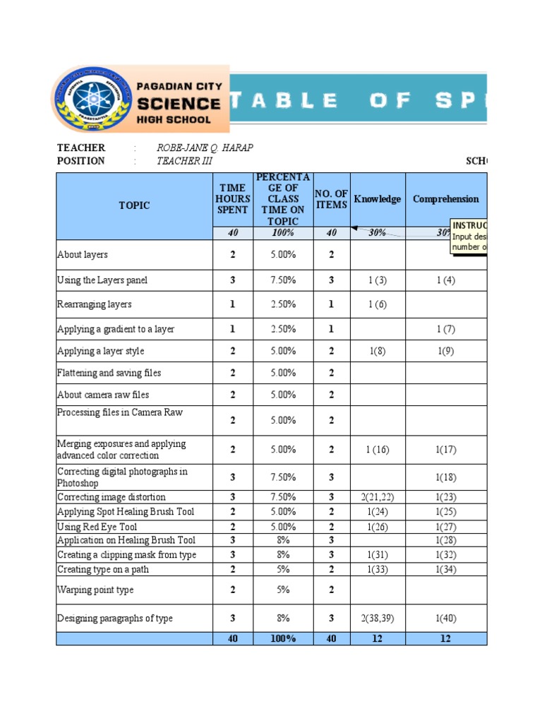 Tos 2ND Quarter Tle | PDF | Adobe Photoshop | Image Processing