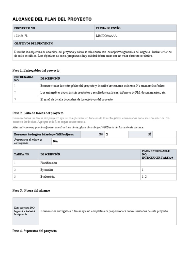 Plan de Alcance | PDF | Informática