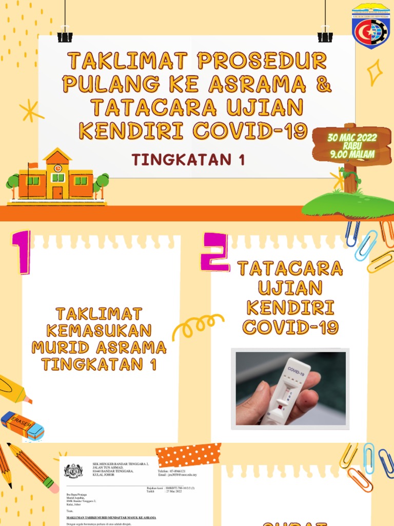 Taklimat Kemasukan Murid Ting 1 Asrama 2022 PDF | PDF | Kesehatan Holistik