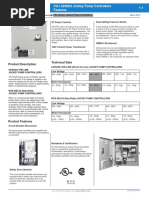 Tornatech Controller (Jockey Pump) Manual | PDF | Pump | Electric Motor