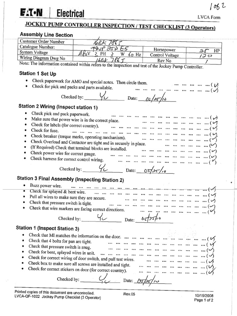 Pruebas de Fábrica Del Controlador Eaton Cutler Hammer Mod - FDJP | PDF