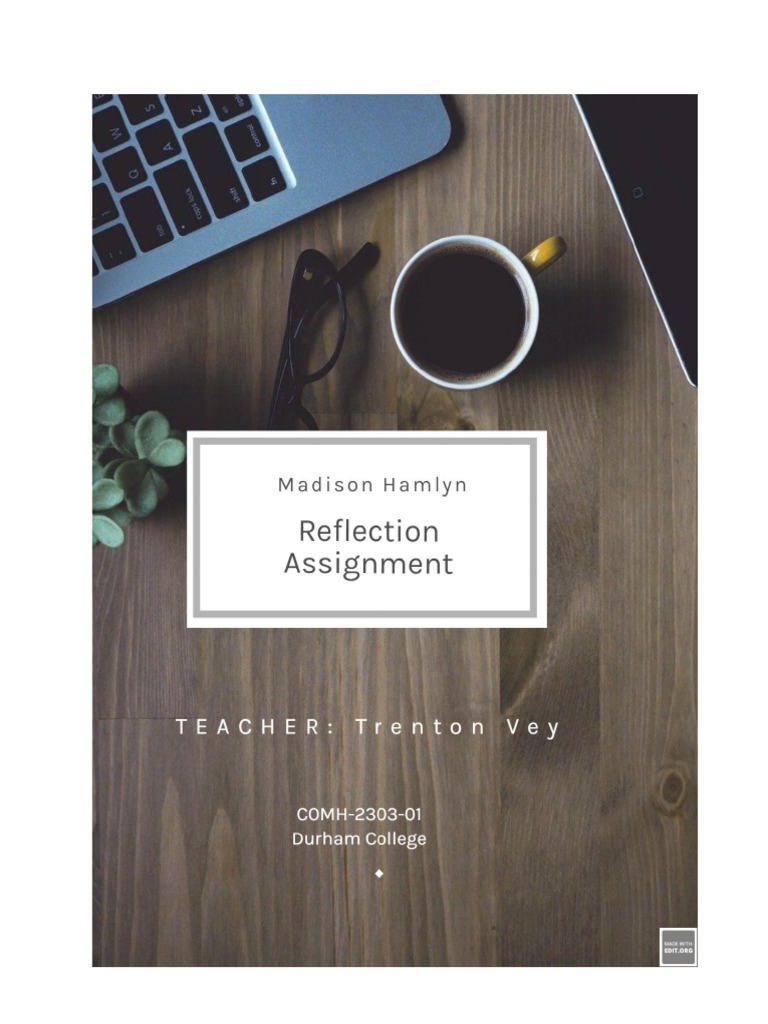 Reflection Assignment | PDF | Major Depressive Disorder | Depression (Mood)