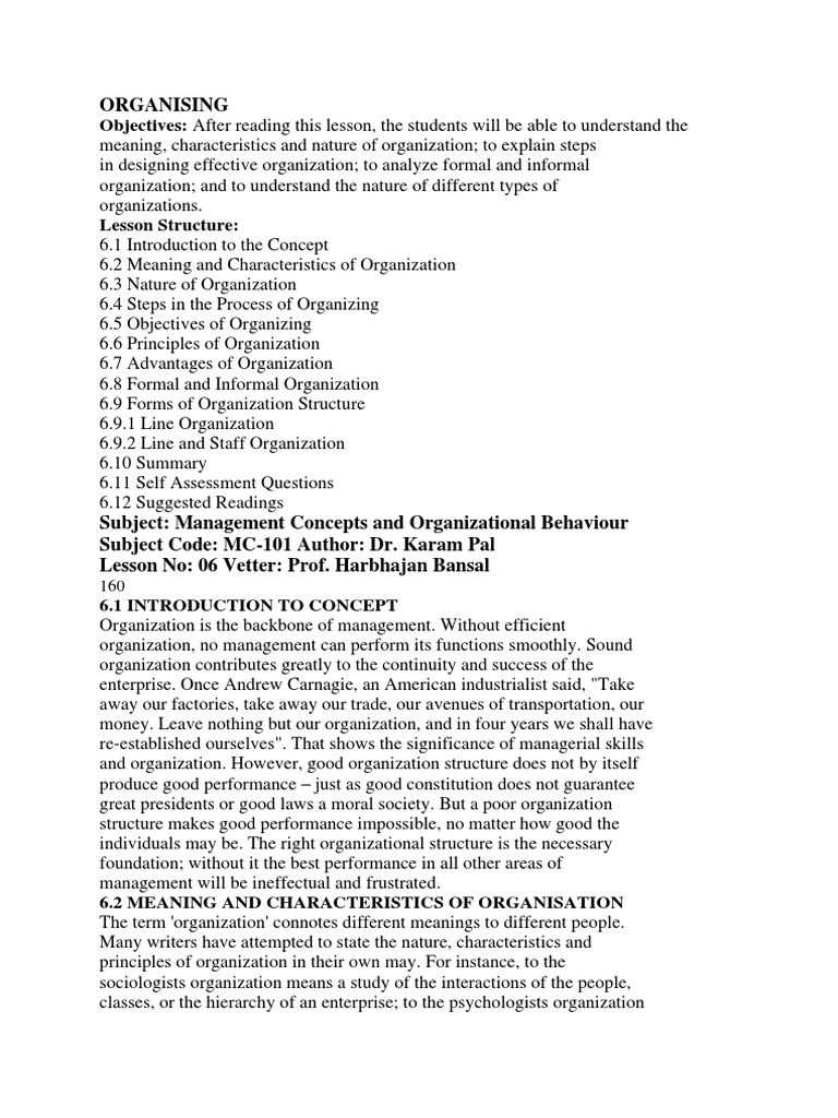 Organizing PDF | PDF | Power (Social And Political) | Organizational Structure