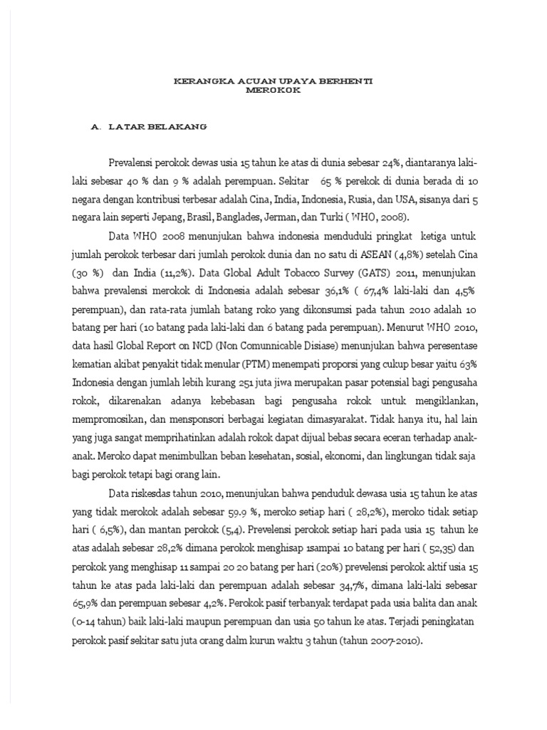 PDF Kak Upaya Berhenti Merokok - Compress | PDF