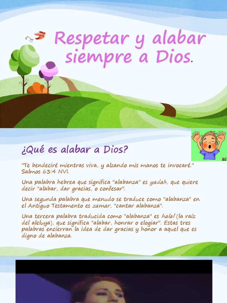 Significado de Alabar a Dios | PDF | Religión y espiritualidad