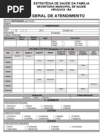 Ficha de Notificação: Raiva Humana: Dados Gerais | PDF