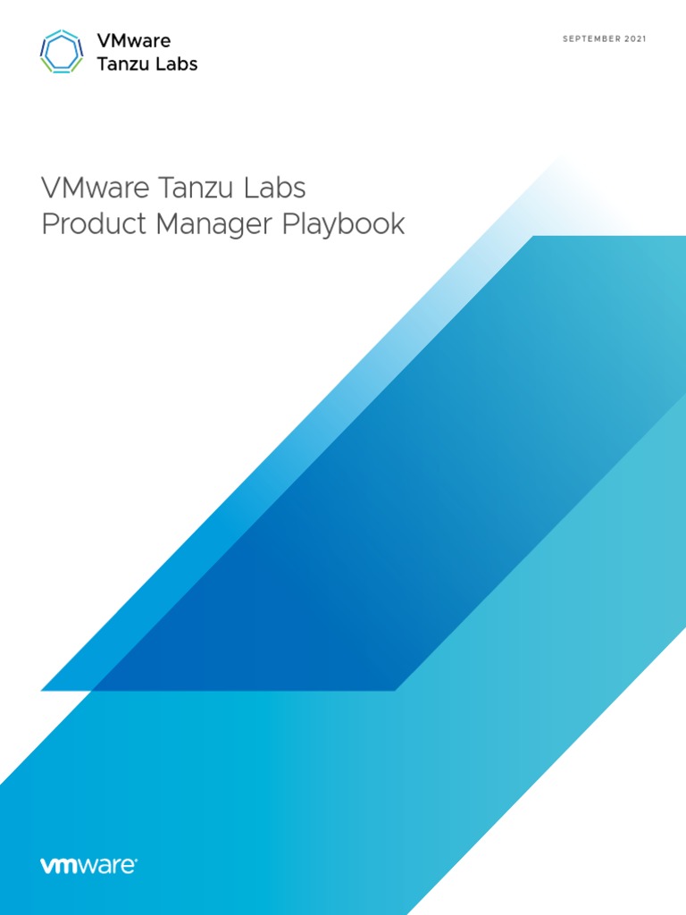 Vmware Tanzu Labs Product Manager Playbook PDF | PDF | Agile Software Development | Lean Startup