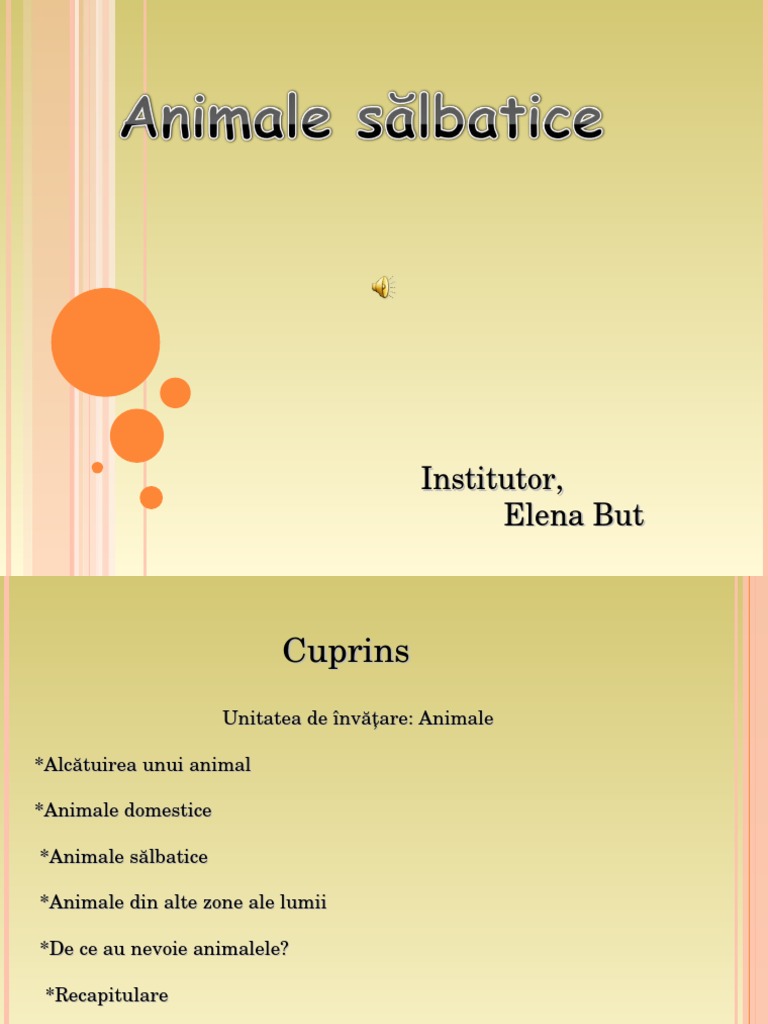 Animale Salbatice | PDF