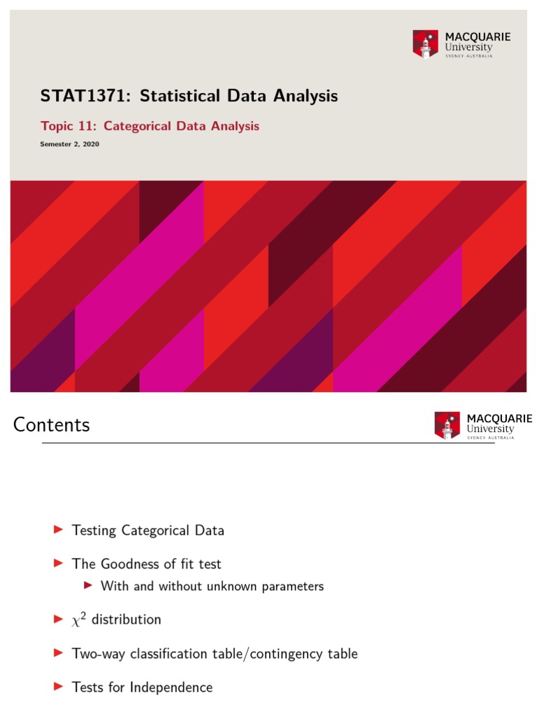 STAT1371 Topic11 PDF | PDF | P Value | Statistics