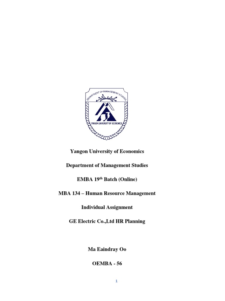 GE HR Operating Plan Overview | PDF | Human Resource Management | Human ...