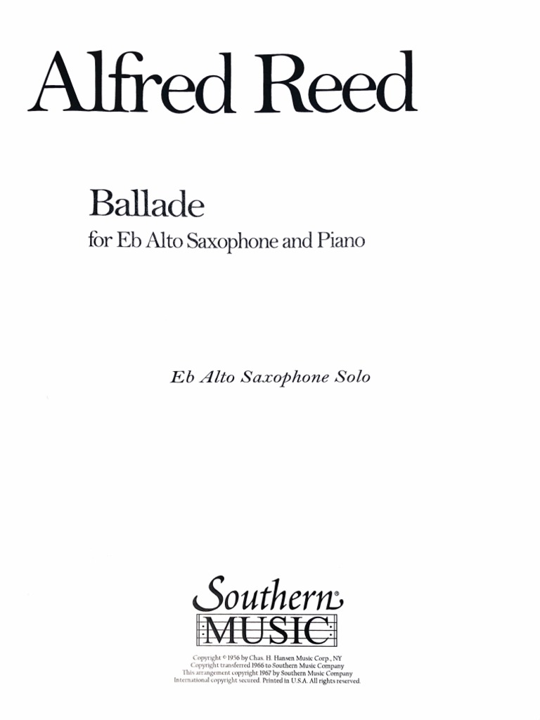 A.Reed Ballade | PDF