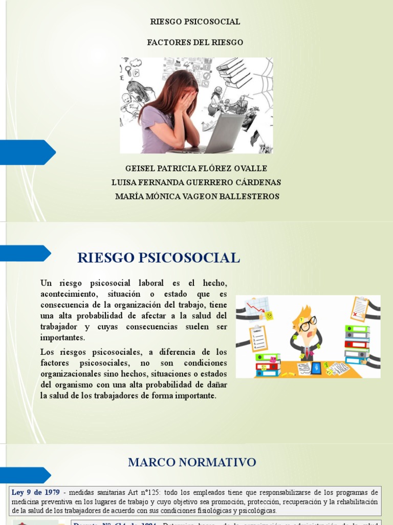 Riesgo Psicosocial | PDF | Sicología | Conceptos psicologicos