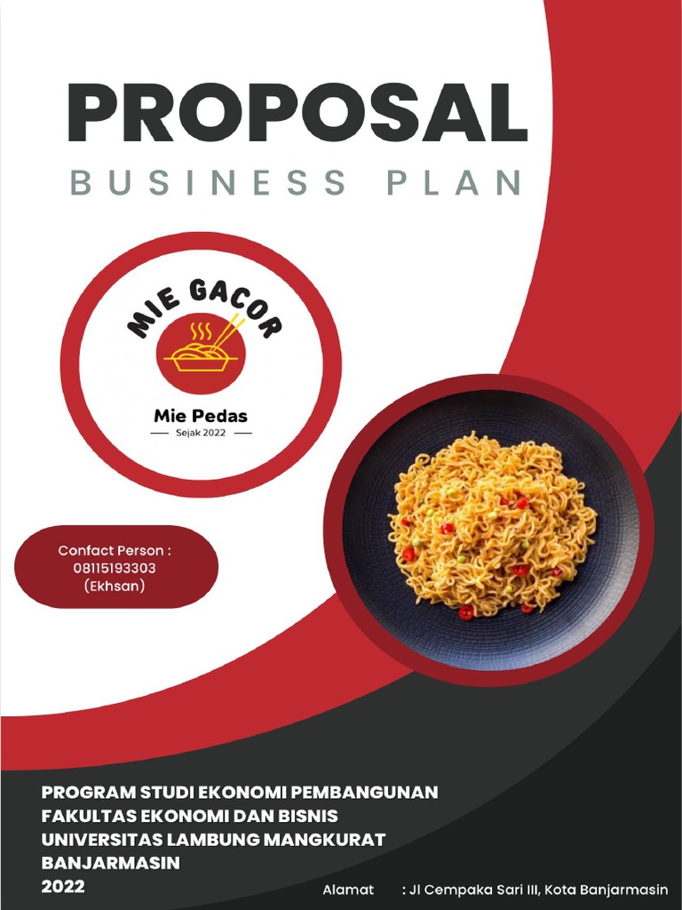 Ekhsan Ghifari Rusadi - Bussines Plan KWU | PDF