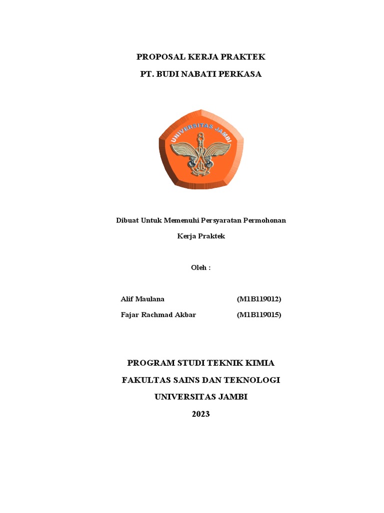 Proposal Kerja Praktek | PDF