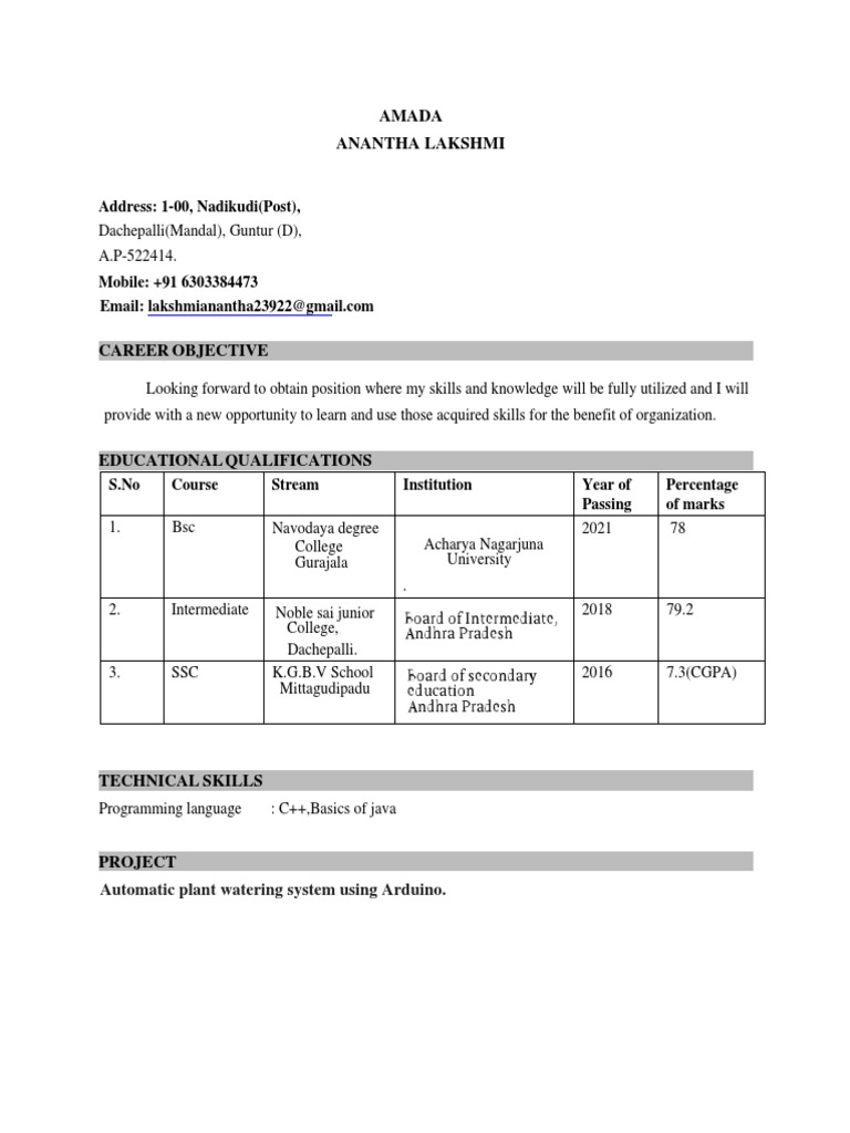 ANANTHA LAKSHMI CV (2)-2 | PDF
