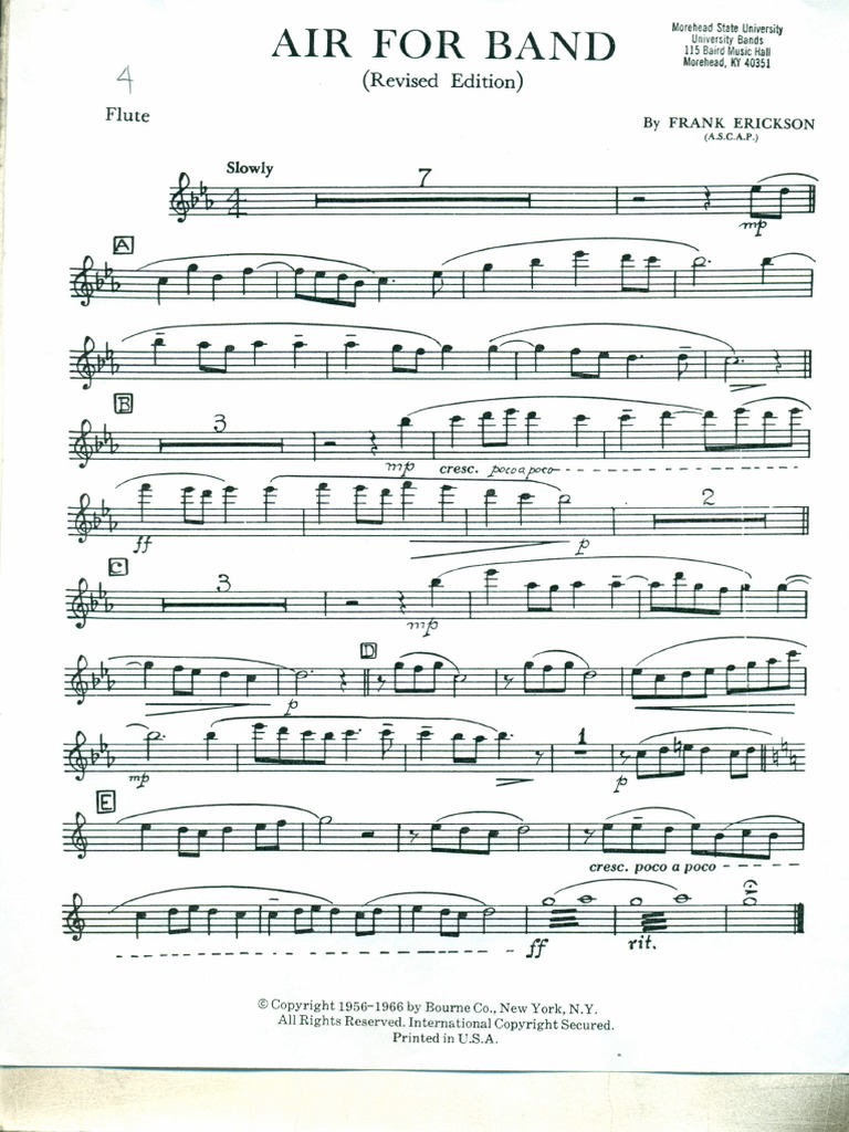 Air For Band PDF | PDF | Aerophones | Musical Instruments