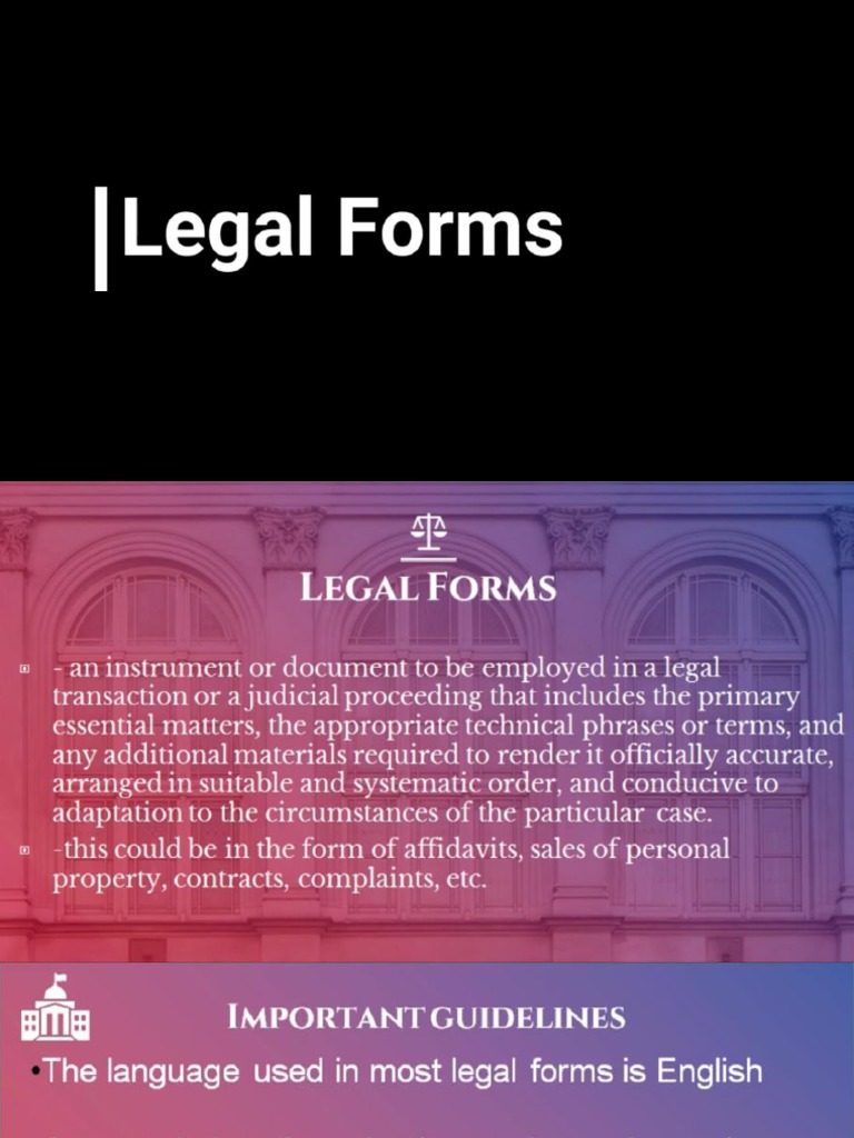 Legal Forms PDF | PDF