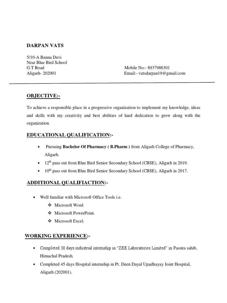 Darpan Resume | PDF
