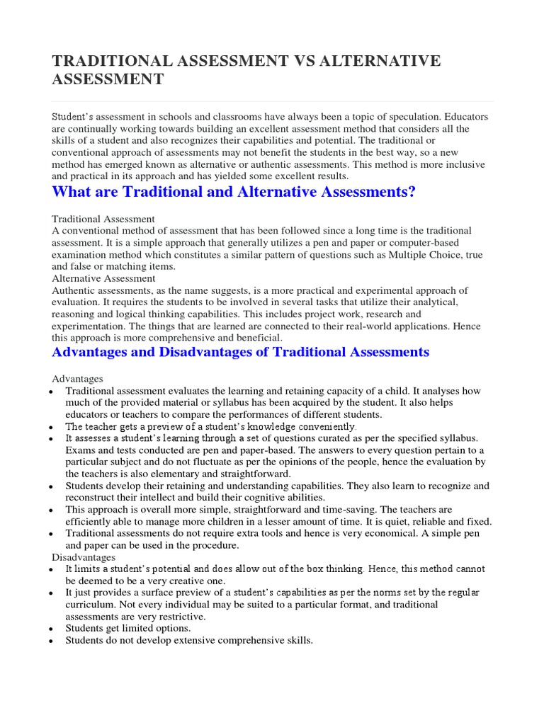 Educator's Guide: Assessment Methods | PDF | Educational Assessment | Teachers