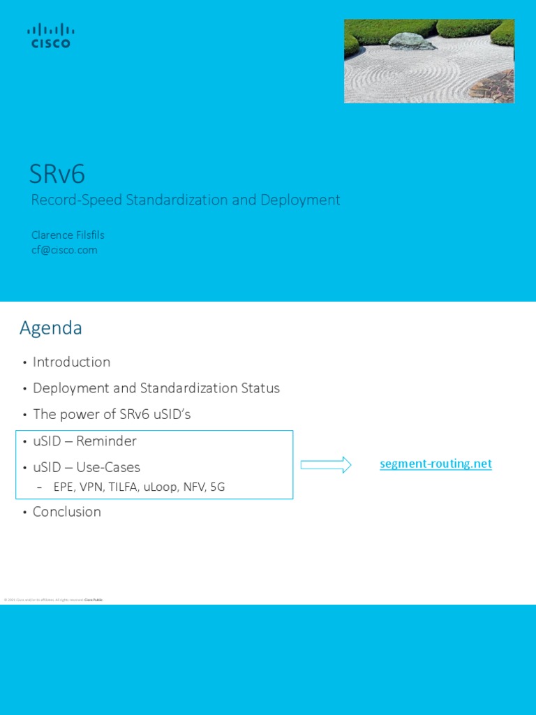 Cisco Srv6 Ppt Pdf Pdf I Pv6 Internet Standards