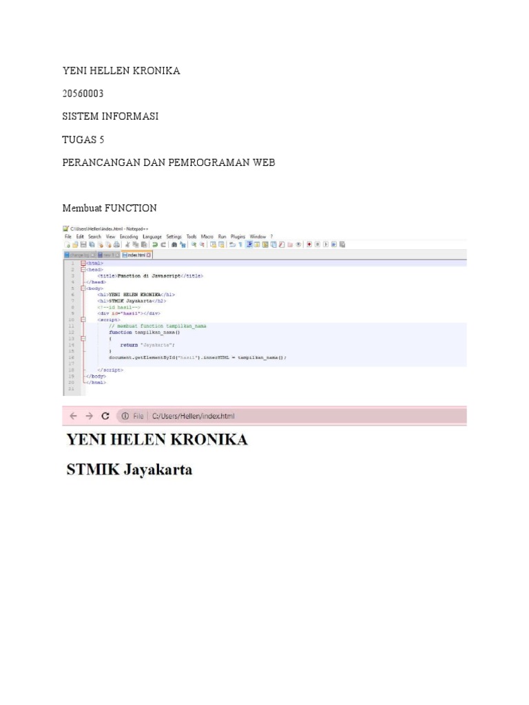Tugas 5 Perancangan Pemrograman Web | PDF