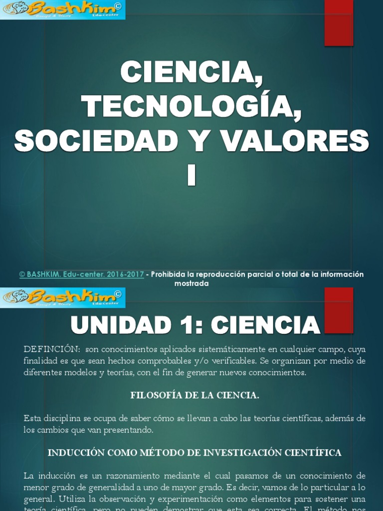 Ciencia, Tecnologã - A, Sociedad y Valores | PDF | Sociedad | Método científico