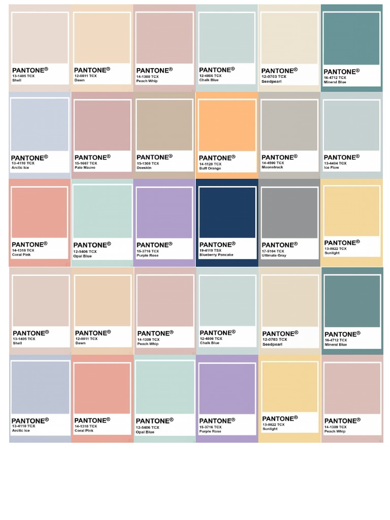 Pantone Plantilla | PDF