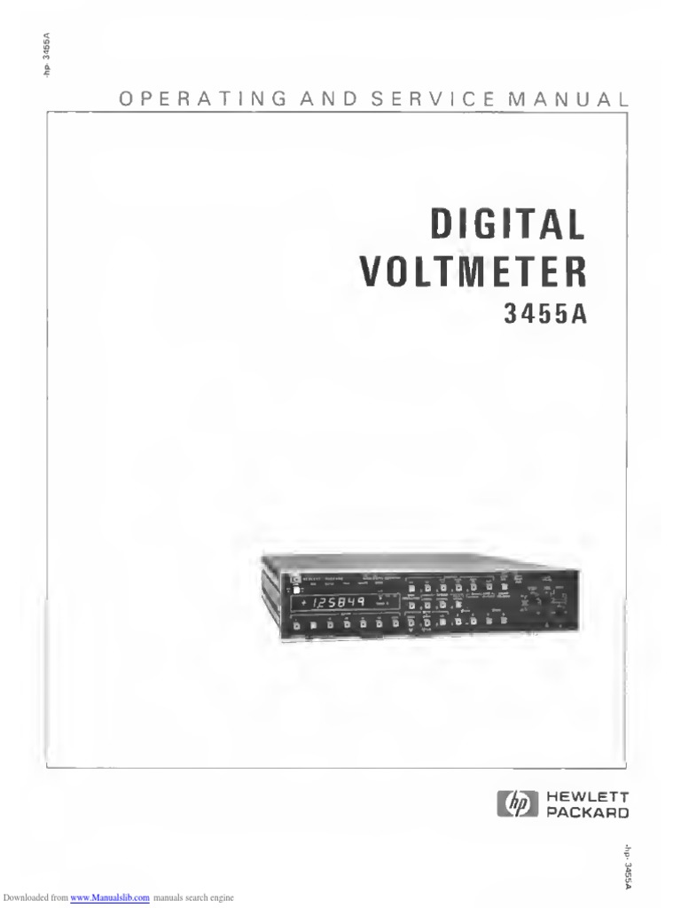 3455a PDF | PDF | Electrical Engineering | Electricity