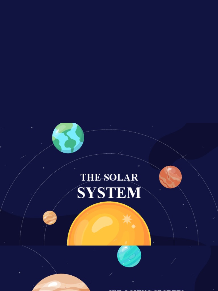 Solar System PowerPoint Morph Animation Template Black Variant | PDF