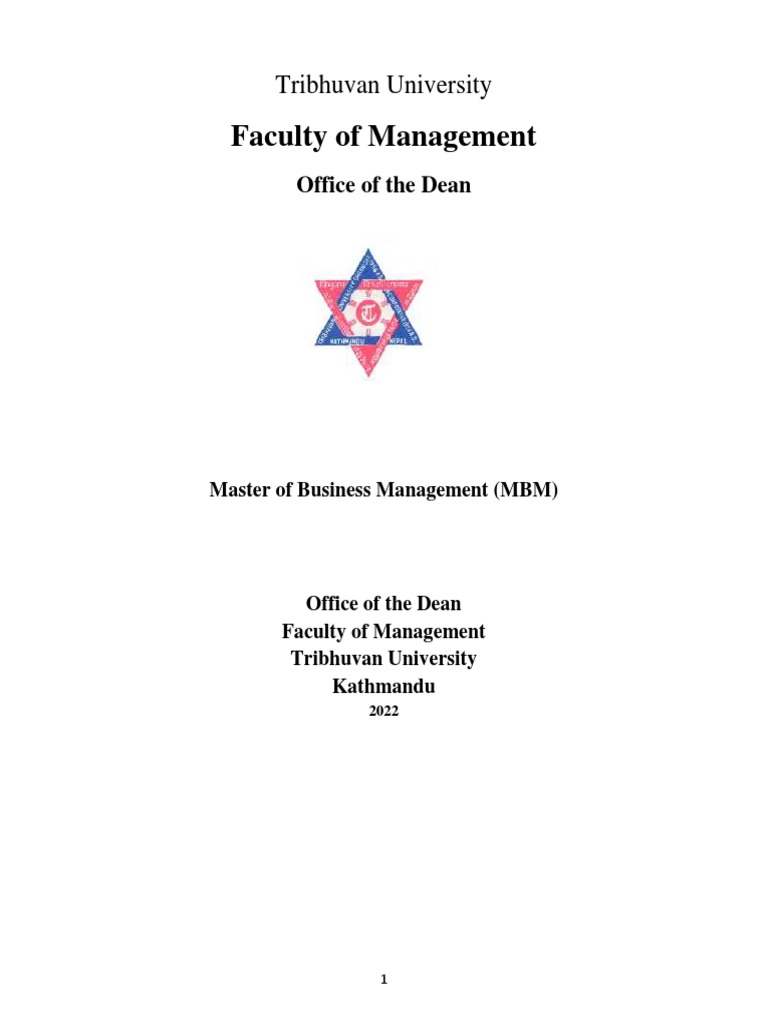 Master of Business Management Overview | PDF | Strategic Management ...