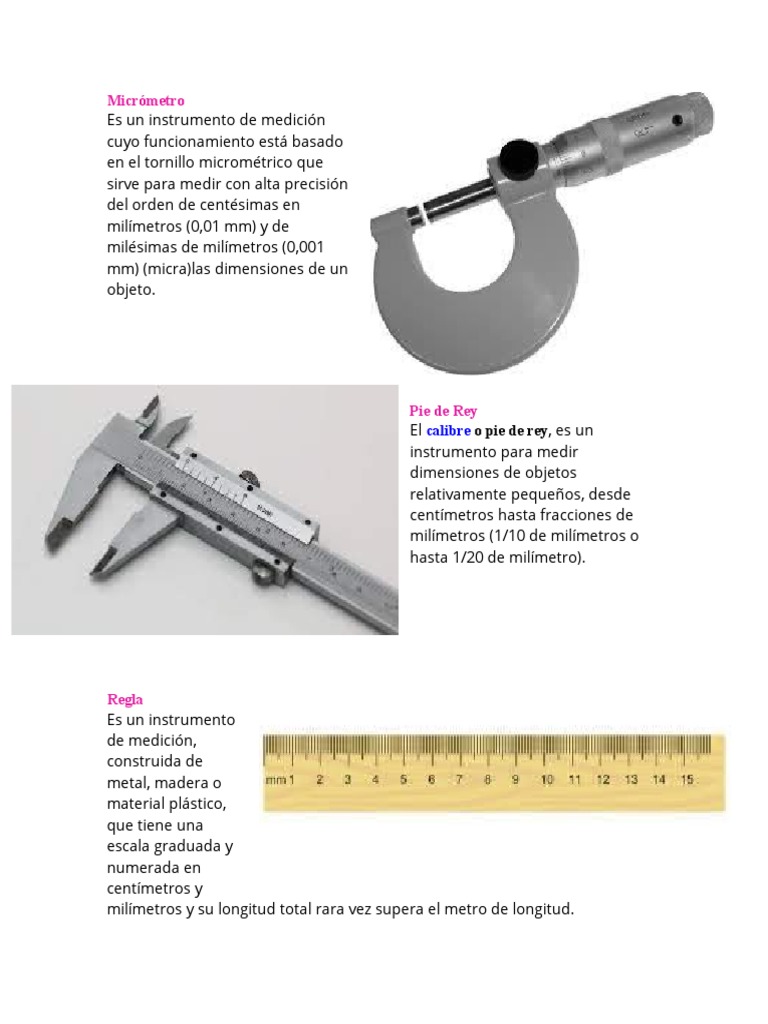 Instrumentos de Medicion | PDF | Ciencias fisicas | Herramientas