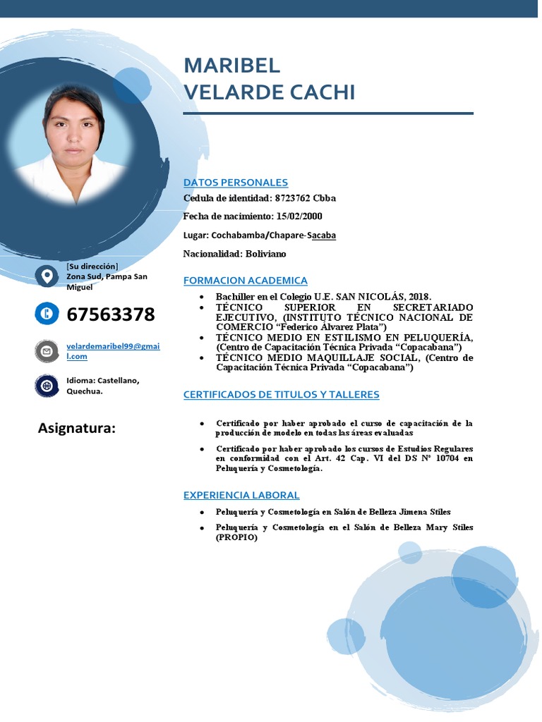 Curriculum 2022 Maribel-1 | PDF