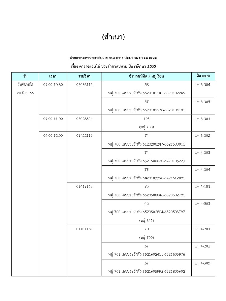 Exam - Final 1-65 Kps | PDF