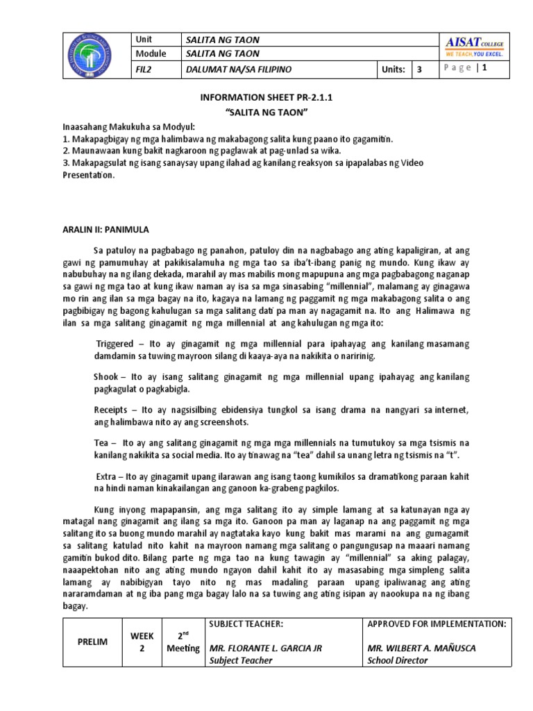 GEL Module2 DALUMAT | PDF