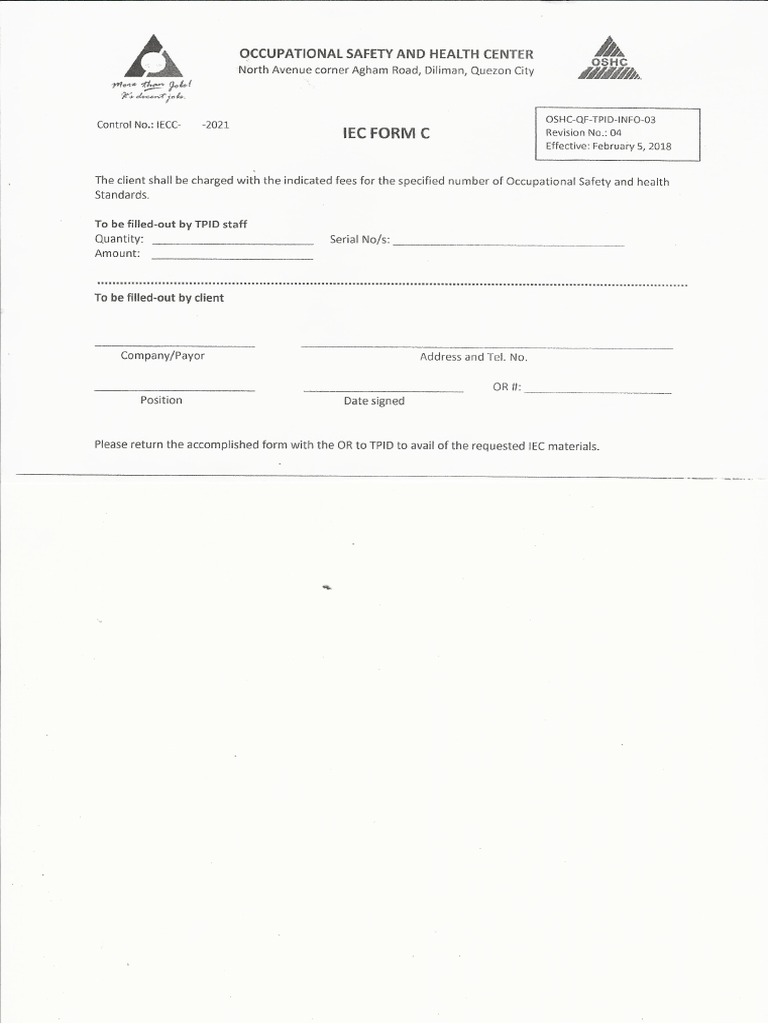 IEC Form C PDF | PDF
