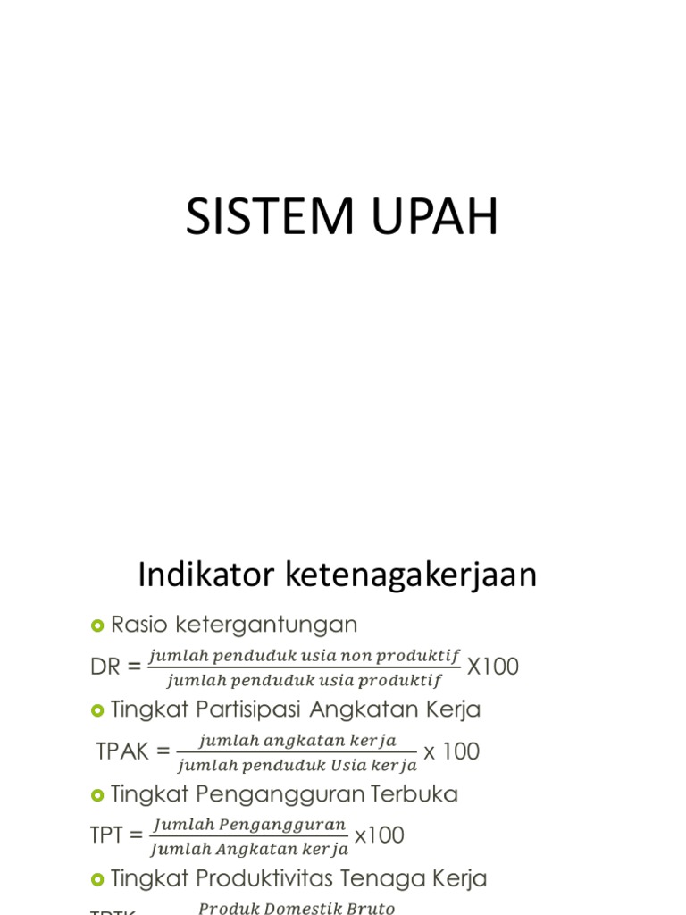 SISTEM UPAH (1) | PDF