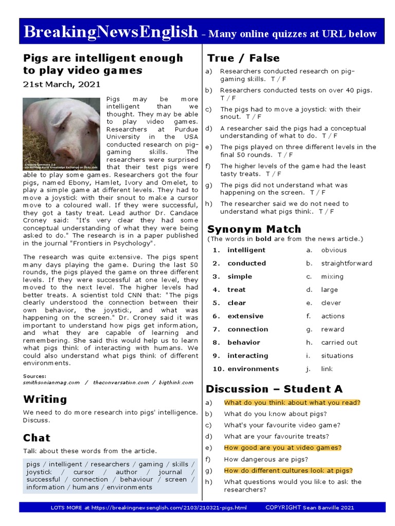Are Pigs Intelligent? | PDF | Learning | Psychology