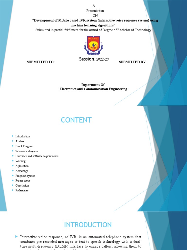 Mobile IVR System Development with ML | PDF | Interactive Voice ...
