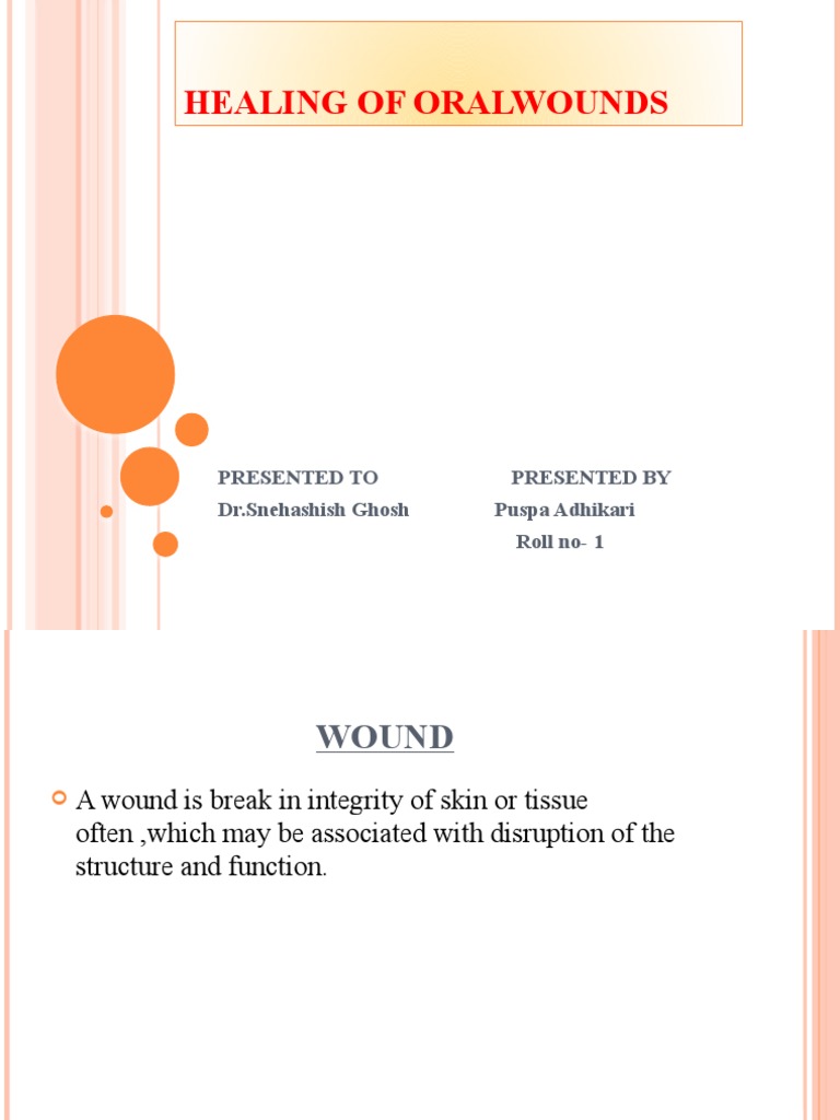Oral Wound Healing Processes | PDF | Wound Healing | Bone