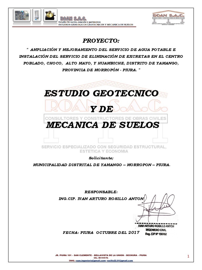 Estudio de Mecanica Suelos | PDF | Temblores | Fundación (Ingeniería)